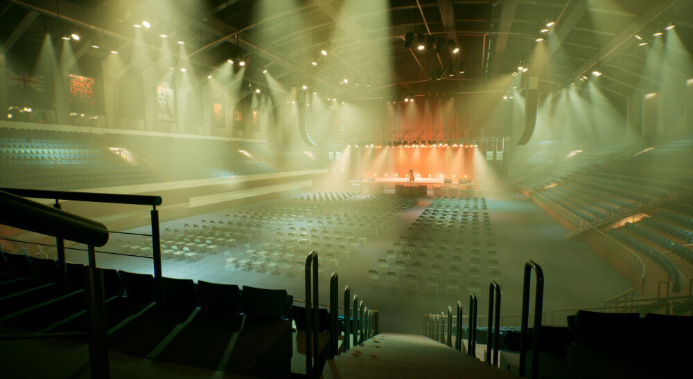 Concert Stage Arena Interior 3D model - Download Stadium on 3DModels.org