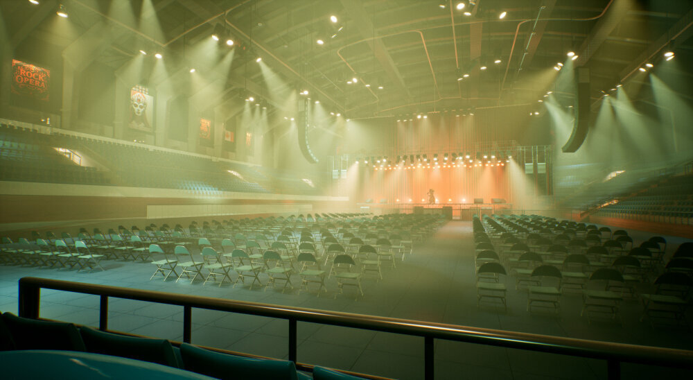 Concert Stage Arena Interior 3D model - Download Stadium on 3DModels.org
