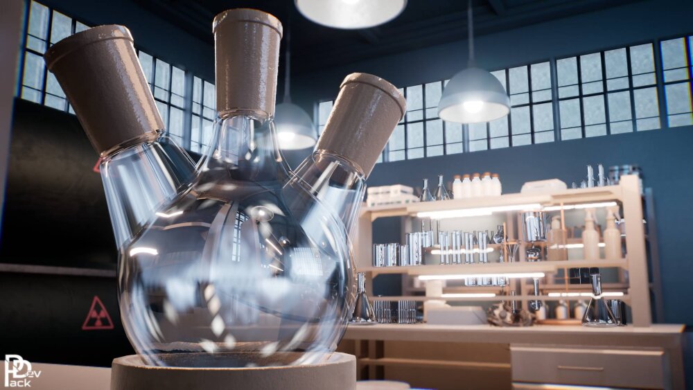 Chemical Laboratory Workshop 42 Assets 3D model - Download Game ...