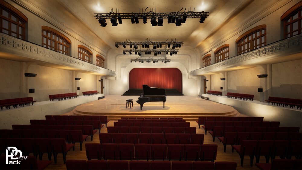 Concert Hall 56 Assets 3D model - Download Game locations on 3DModels.org