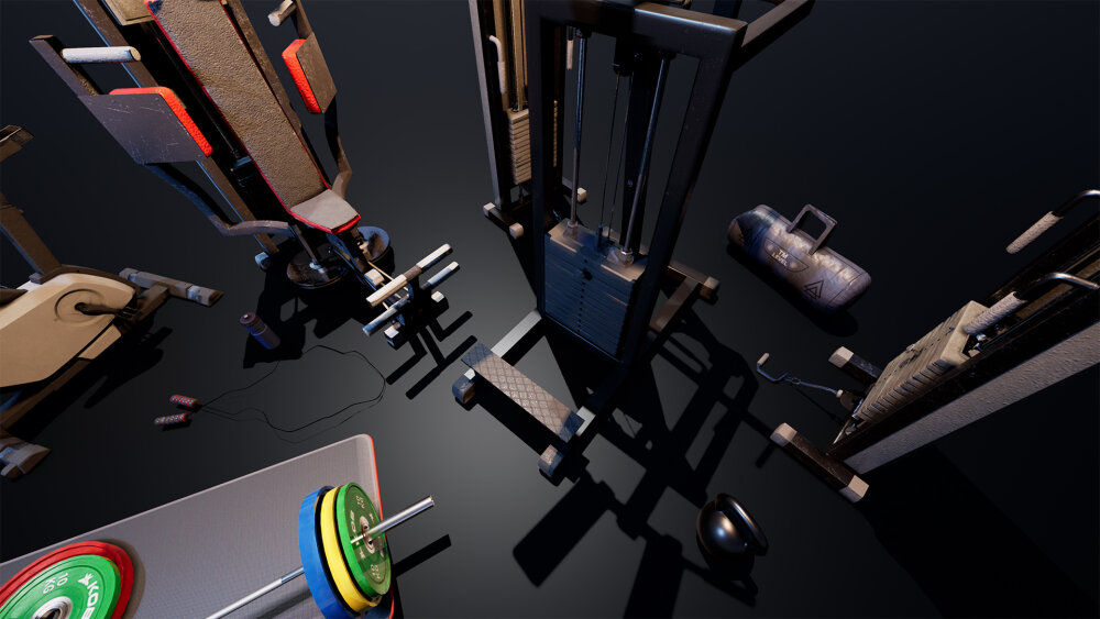 Gym Prop Package 3D model - Download Game locations on 3DModels.org