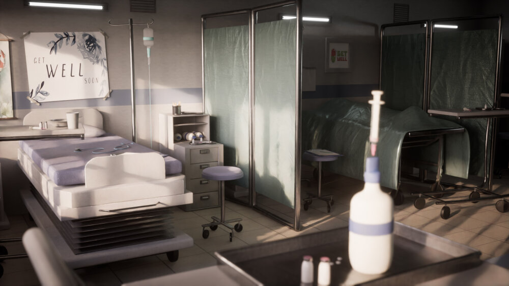 Hospital Room 60 Assets 3D model - Download Game locations on 3DModels.org
