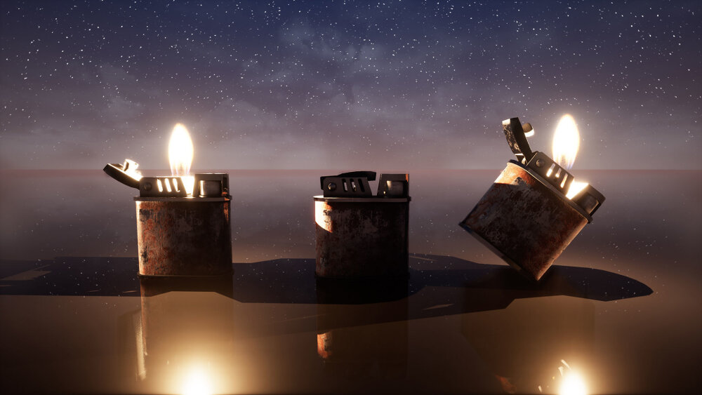Lighters and Matches 10 Variations 3D model - Download Hobbies on ...