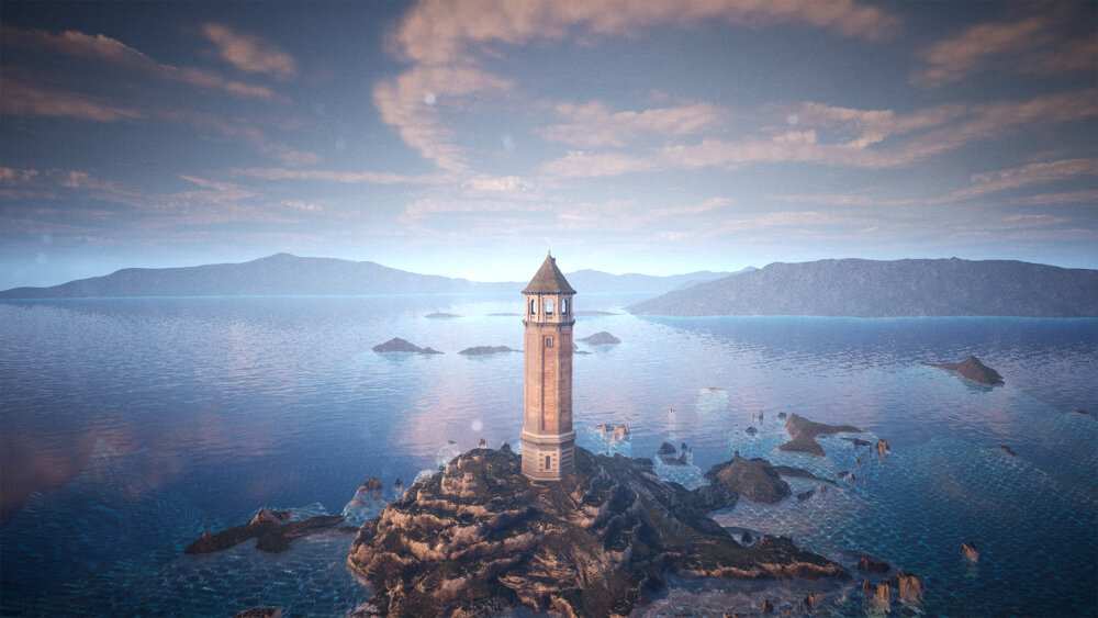 Lighthouse Island High Quality Environment 3D model - Download Game ...