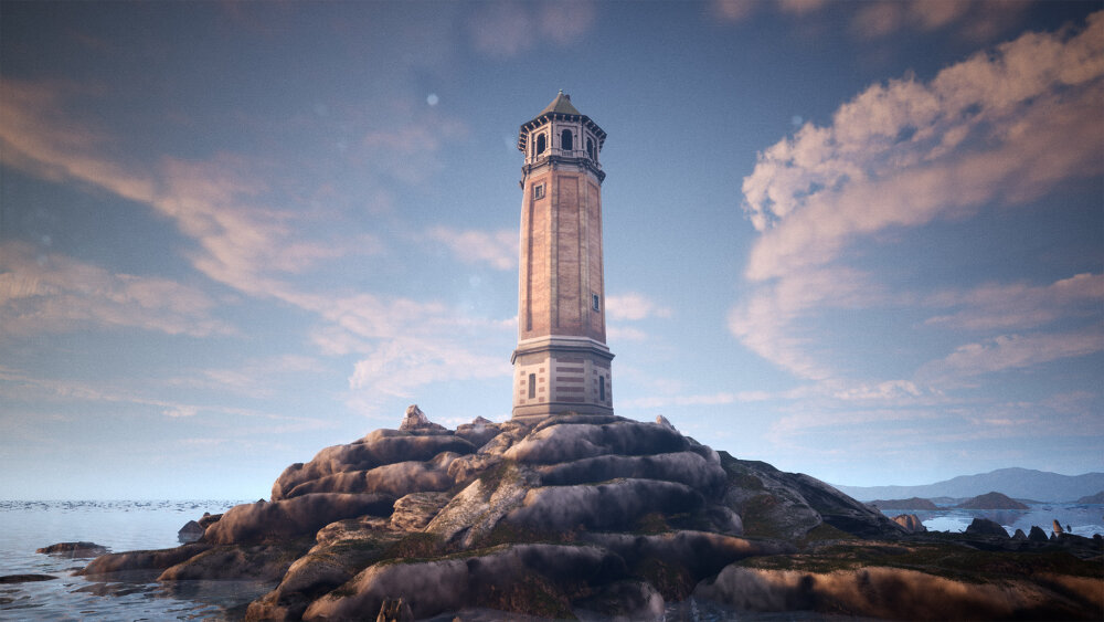 Lighthouse Island High Quality Environment 3D model - Download Game ...