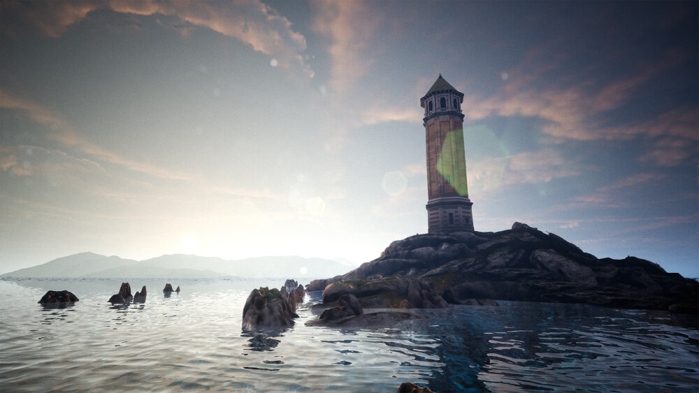 Lighthouse Island High Quality Environment 3D model - Download Game ...