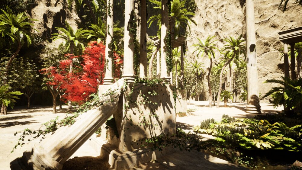 Lost Roman Temple 62 Assets 3D model - Download Game locations on ...