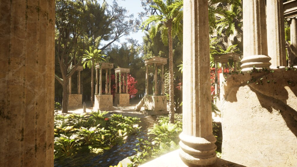 Lost Roman Temple 62 Assets 3D model - Download Game locations on ...