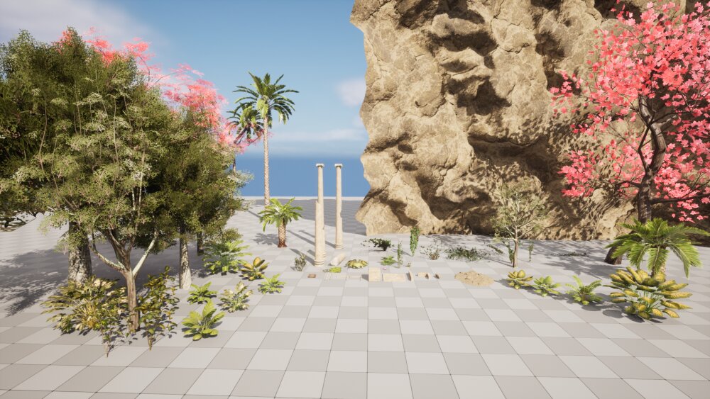 Lost Roman Temple 62 Assets 3D model - Download Game locations on ...