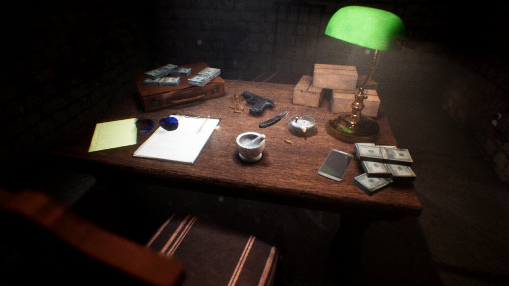 Mafia Room – Environment with 35 Assets 3D model - Download Game ...