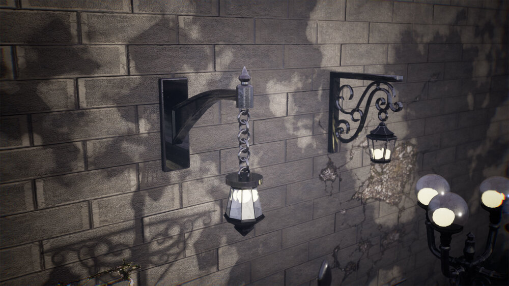 Modular Streetlights 46 Assets 3D model - Download Game locations on ...