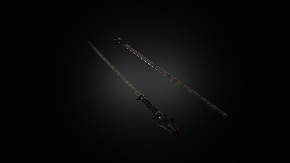 Pike Props 10 Assets 3D model - Download Bladed Weapon on 3DModels.org