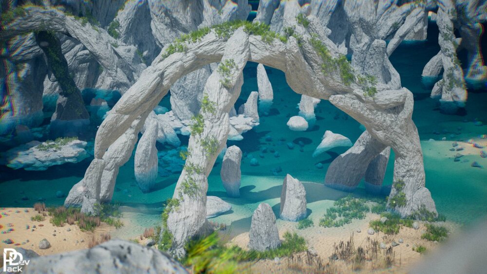 Seastone Arch 35 Assets 3D model - Download Landscapes on 3DModels.org