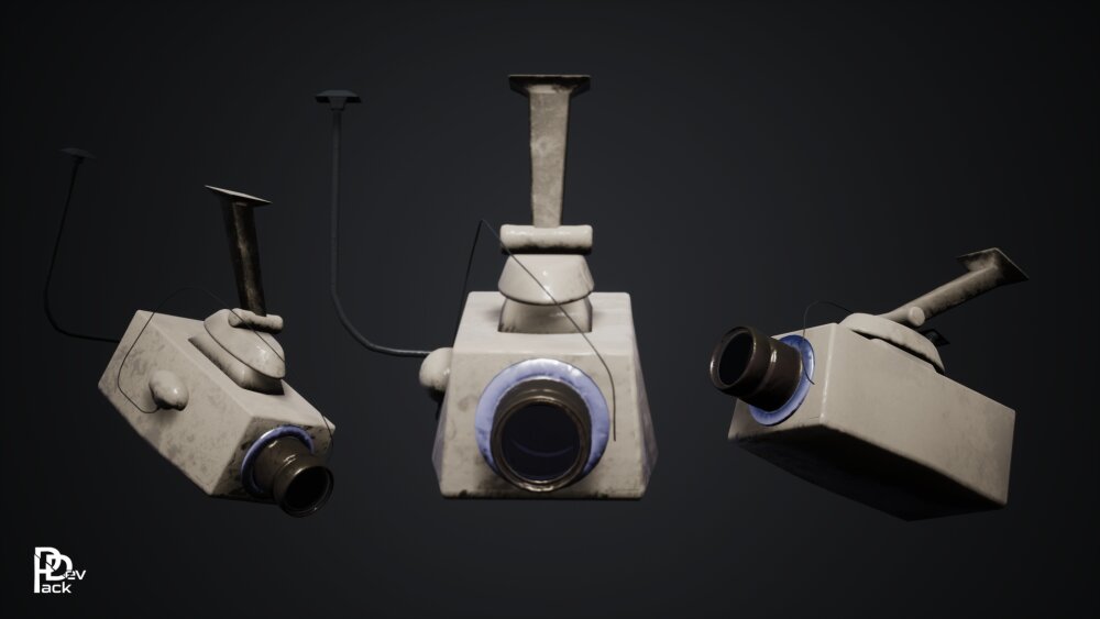 Security Cameras 10 Assets 3D model - Download Electronic Accessories ...