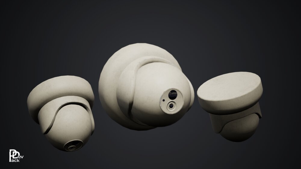 Security Cameras 10 Assets 3D model - Download Electronic Accessories ...