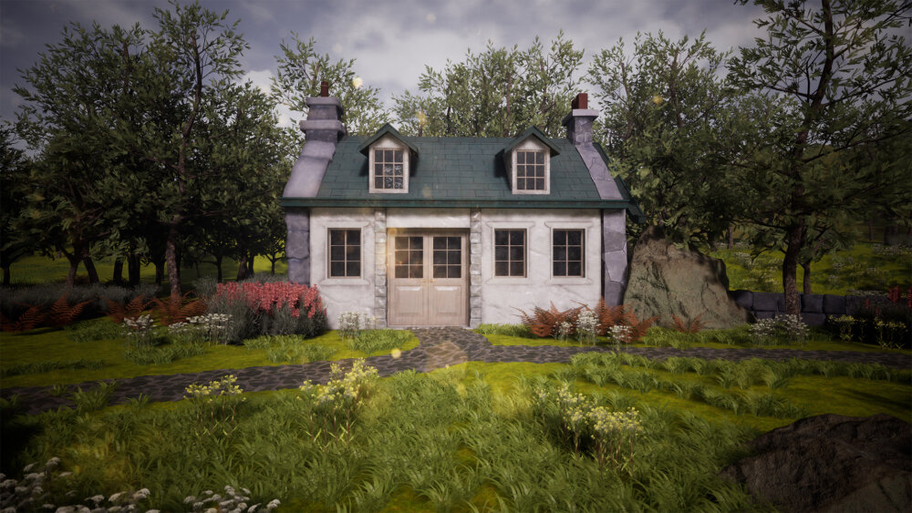 Stone Cottage 33 Assets 3D model - Download Game locations on 3DModels.org