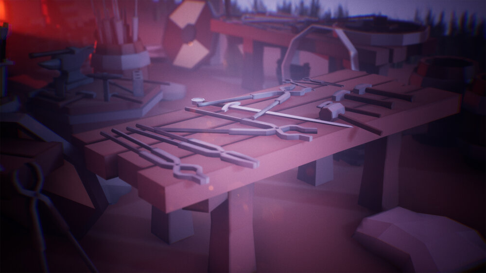 Stylized Medieval Forge 53 Assets 3D model - Download Game locations on ...