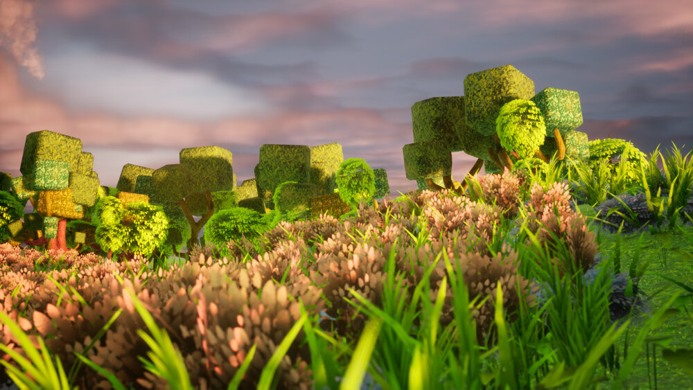 Stylized Nature Landscape – Pack with 140 Variations 3D model ...