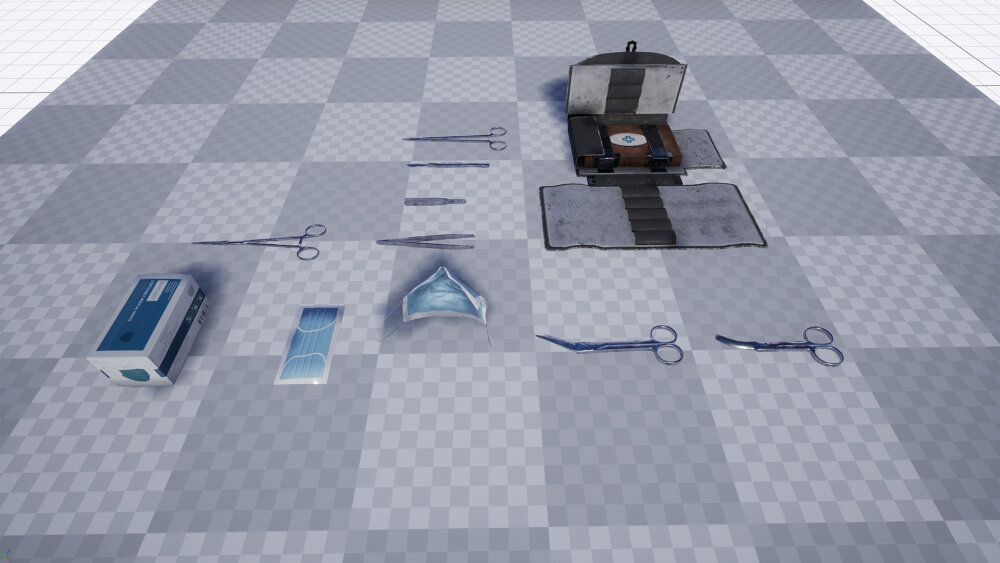 Surgical Set 11 Assets 3D model - Download Medical Equipment on ...