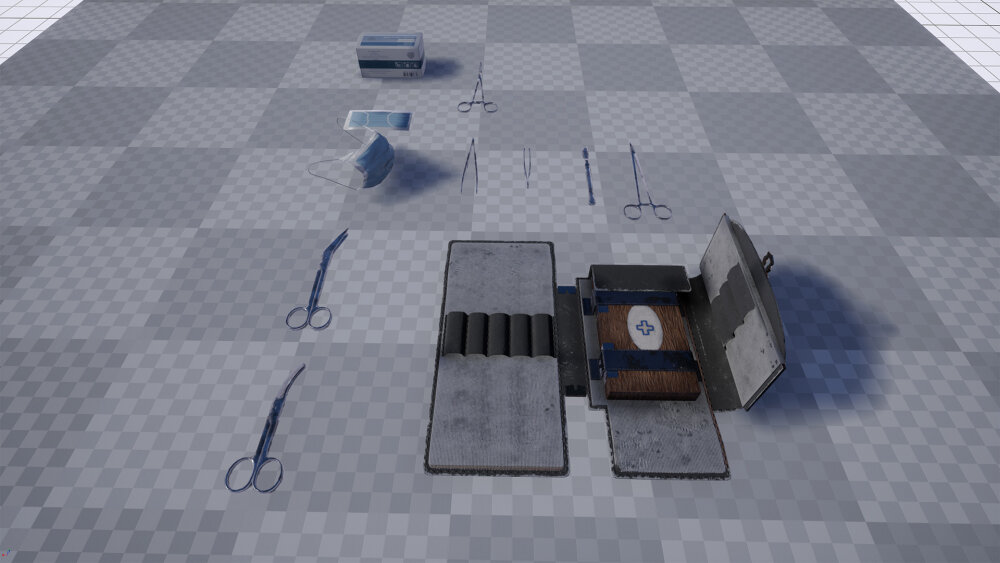 Surgical Set 11 Assets 3D model - Download Medical Equipment on ...