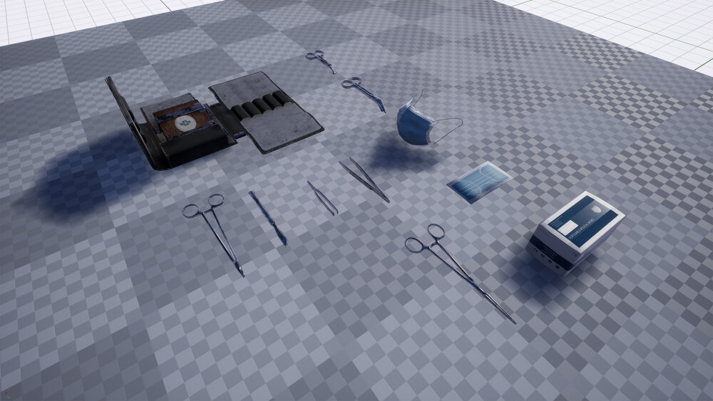 Surgical Set 11 Assets 3D model - Download Medical Equipment on ...