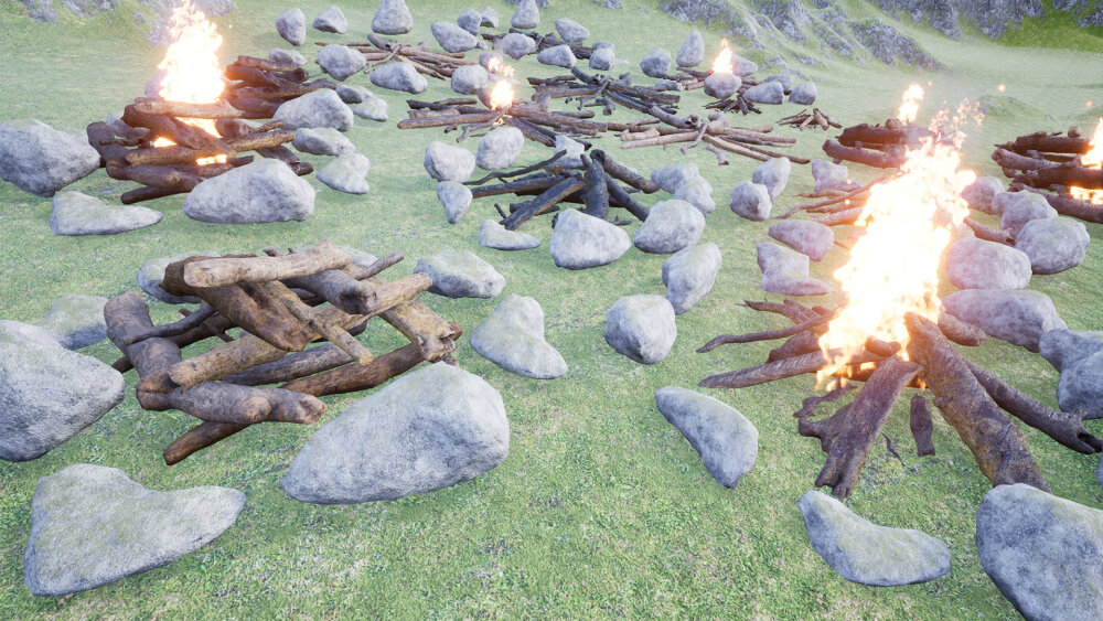 Campfires – Package 42 Assets 3D model - Download Hobbies on 3DModels.org