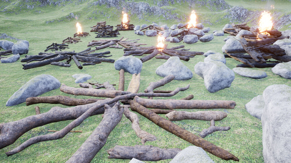 Campfires – Package 42 Assets 3D model - Download Hobbies on 3DModels.org