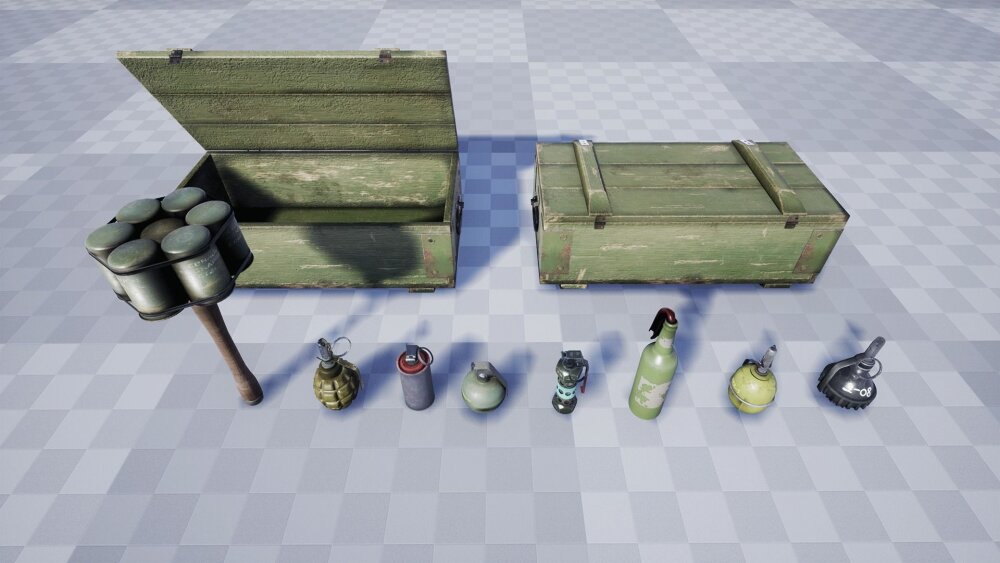 Ultimate Grenade Pack 10 Assets 3D model - Download Bombs on 3DModels.org