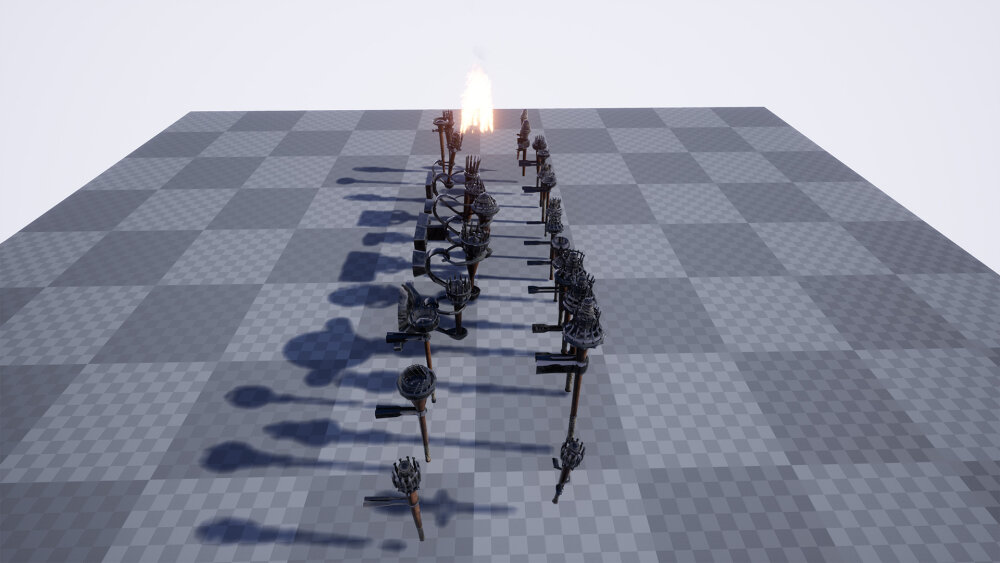 Ultimate Torches Package 50 Variations 3D model - Download Hobbies on ...