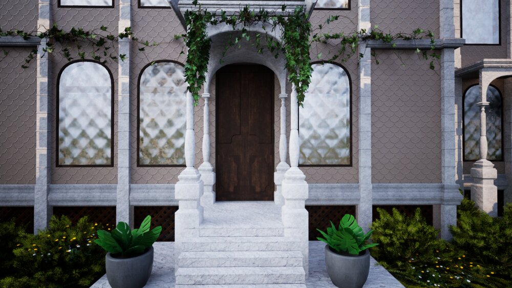 Exterior de Casa Victoriana Modelo 3D - Descargar Edificios on 3DModels.org