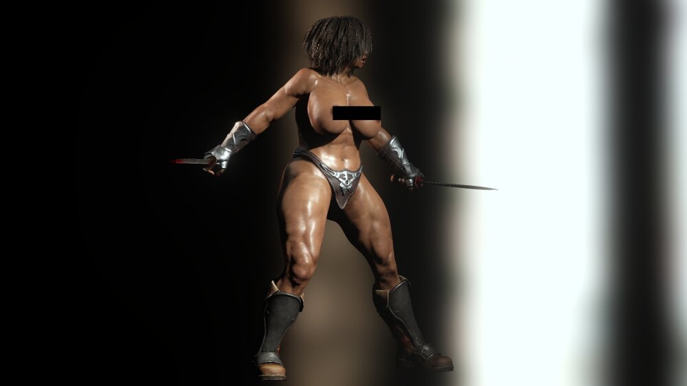 Gladiator Aretha The Amazon 3D model - Download on 3DModels.org