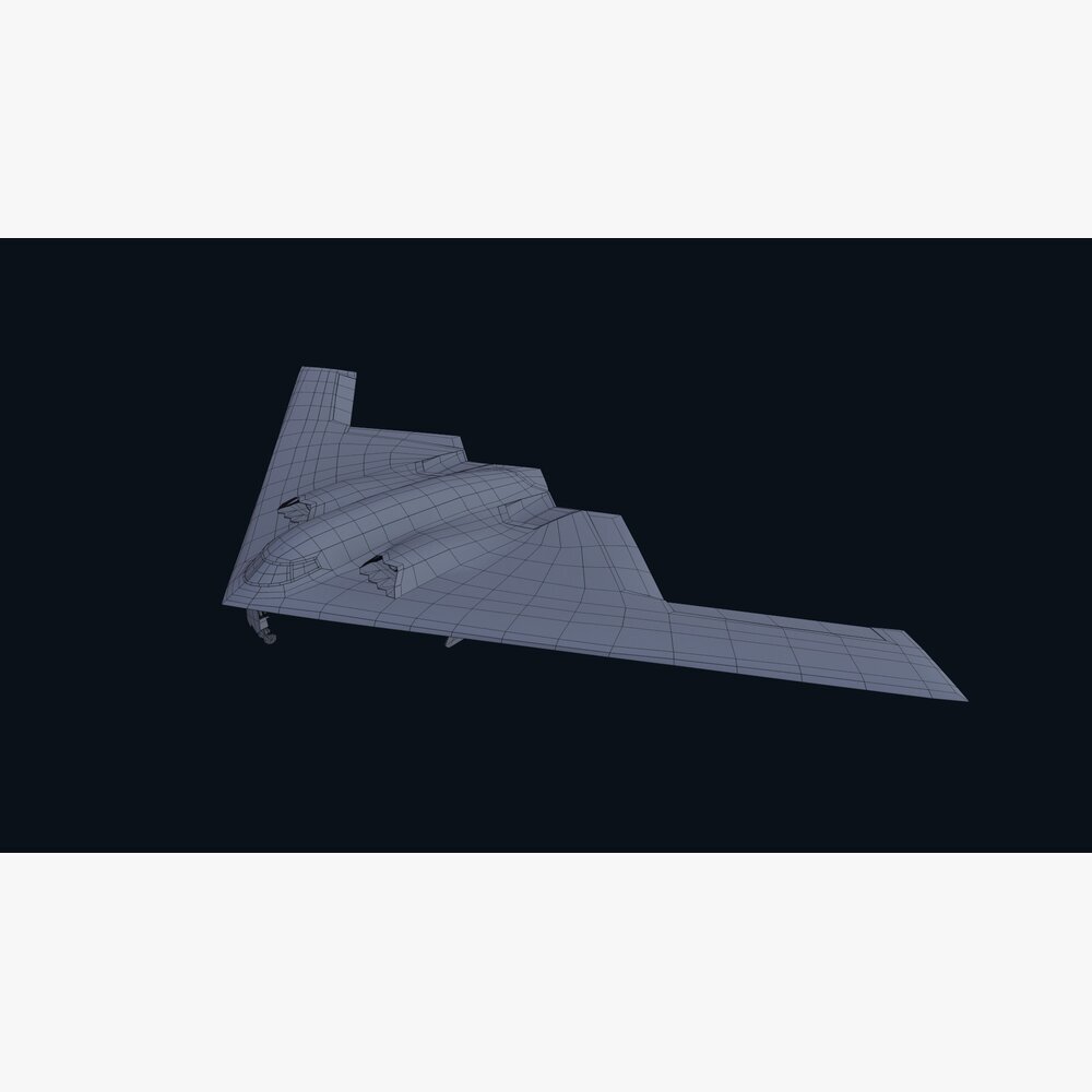 B2 Spirit VR AR Low poly 3D model - Download Bomber on 3DModels.org