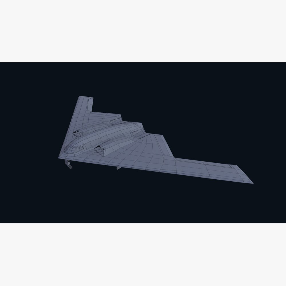 B2 Spirit VR AR Low poly 3D model - Download Bomber on 3DModels.org