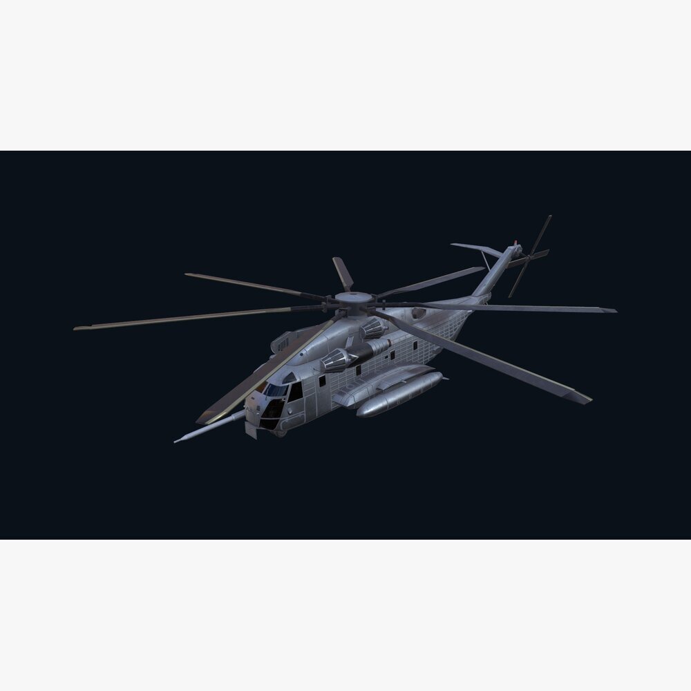 CH 53E Super Stallion VR AR Low poly 3D 모델 - 다운로드 헬리콥터 on 3DModels.org