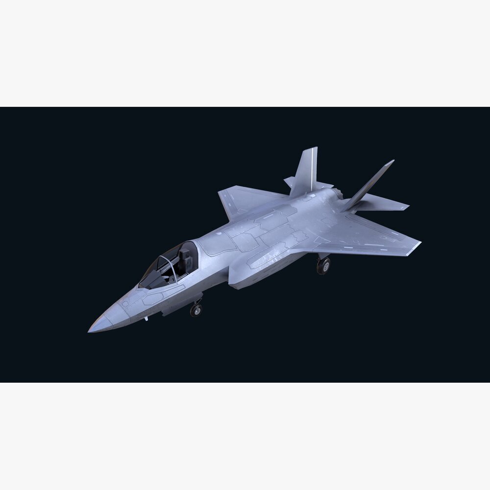 F 35 Lightning Ii Vr Ar Low Poly 3D model - Download Fighter on ...