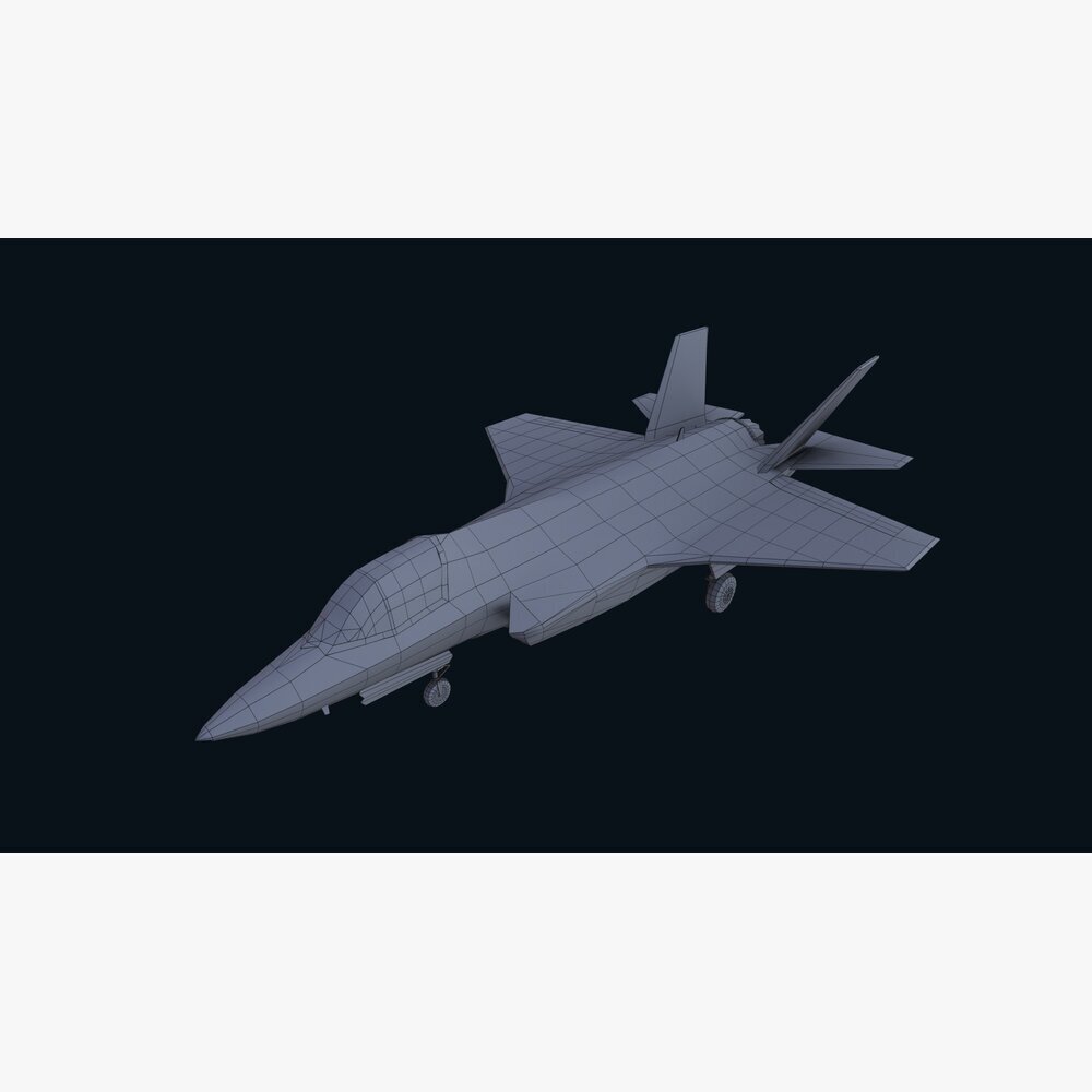 F 35 Lightning Ii Vr Ar Low Poly 3D model - Download Fighter on ...