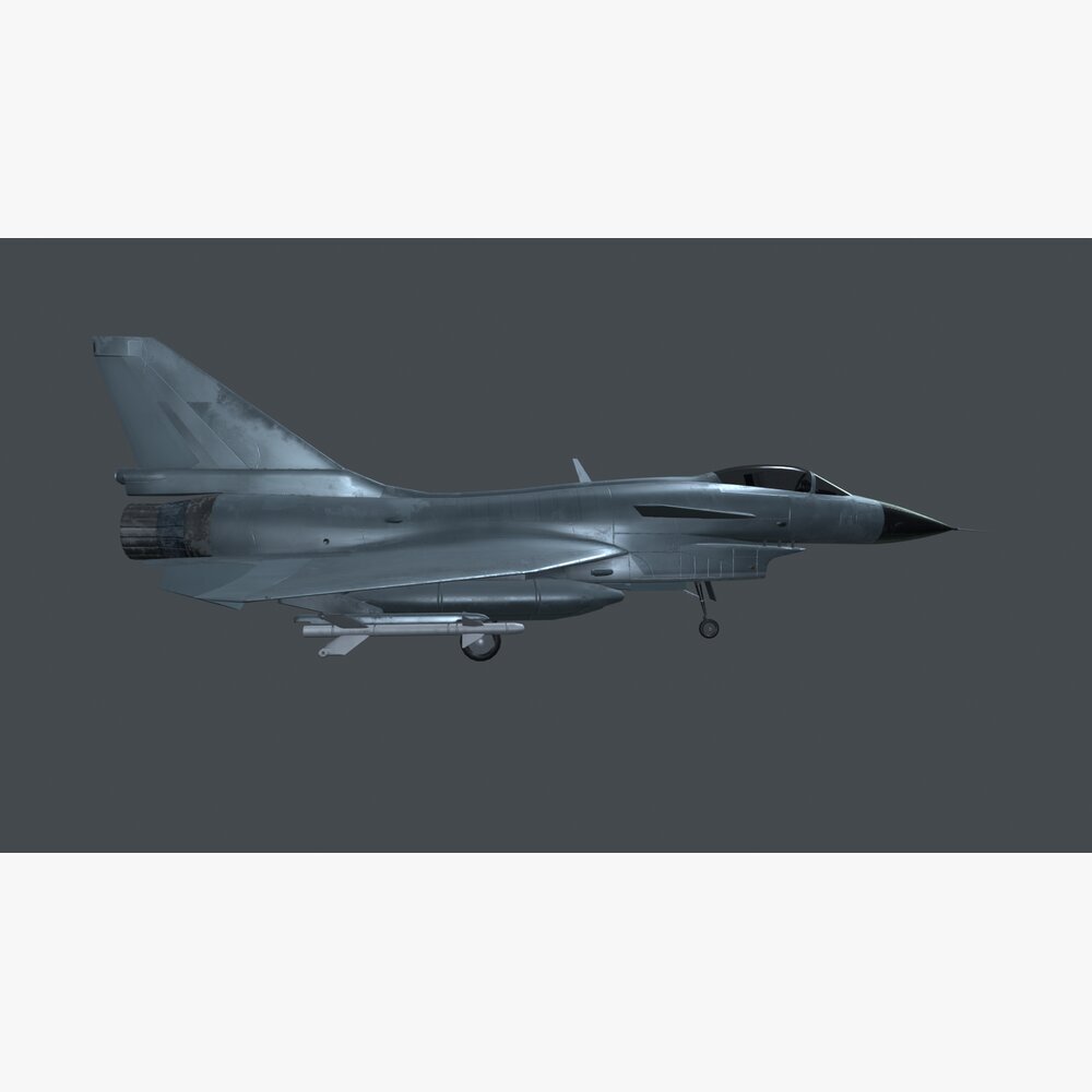J10战斗机 Low Poly 3D模型 - 下载 战斗机 on 3DModels.org