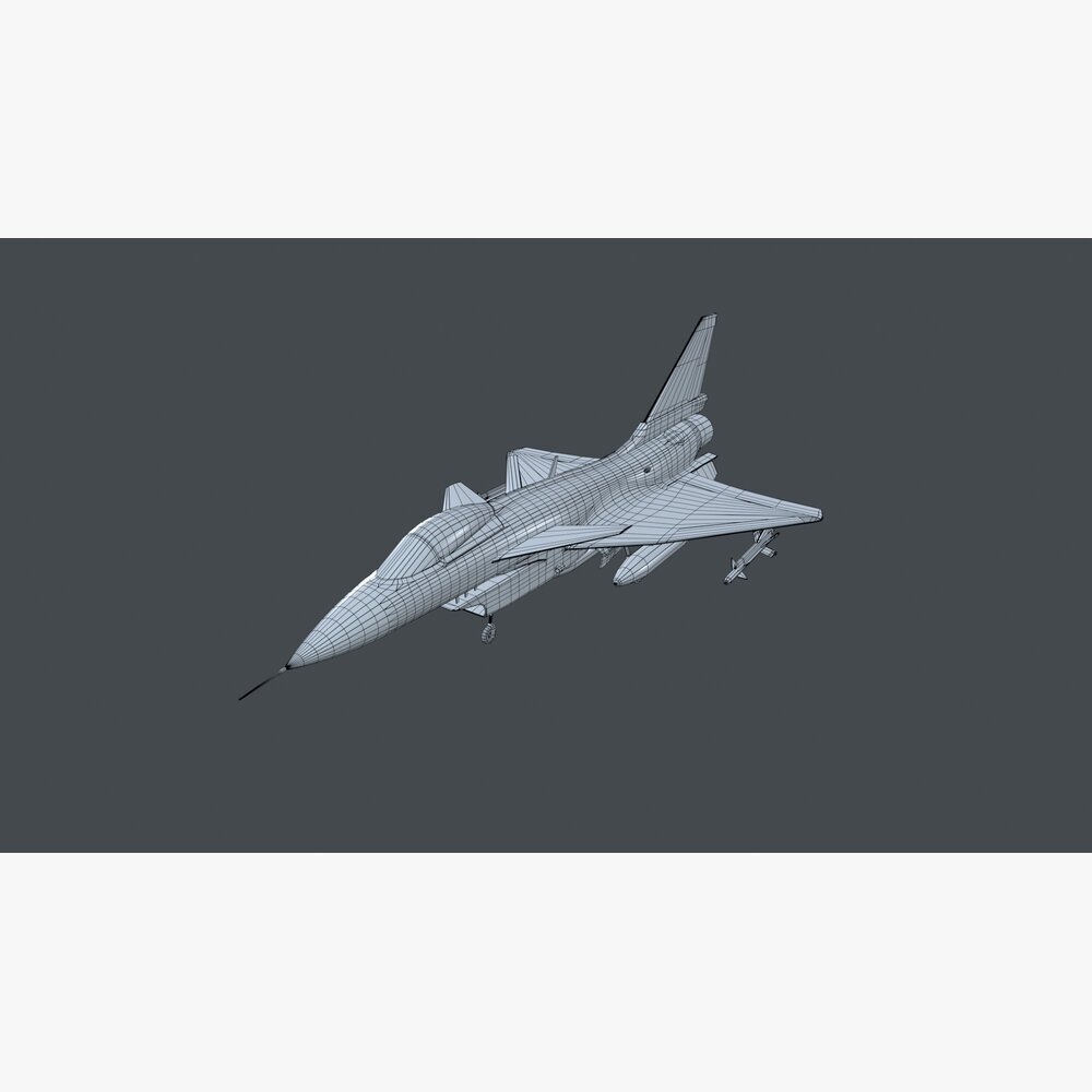J10战斗机 Low Poly 3D模型 - 下载 战斗机 on 3DModels.org
