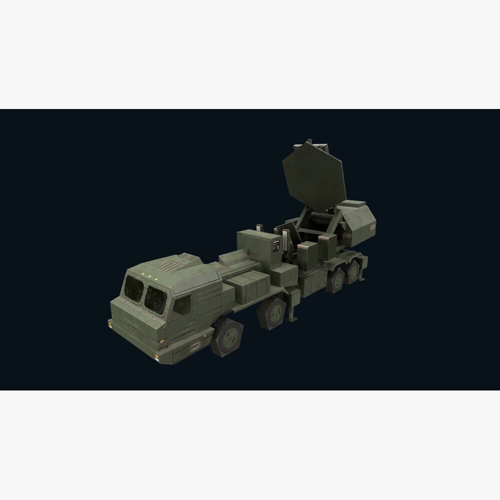 Krasukha 2 Ew System Vr Ar Low Poly 3D model - Download Artillery ...