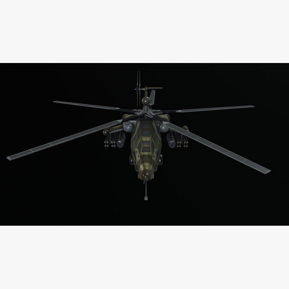 Mi 28 Havoc VR AR Low poly 3D model - Download Helicopter on 3DModels.org
