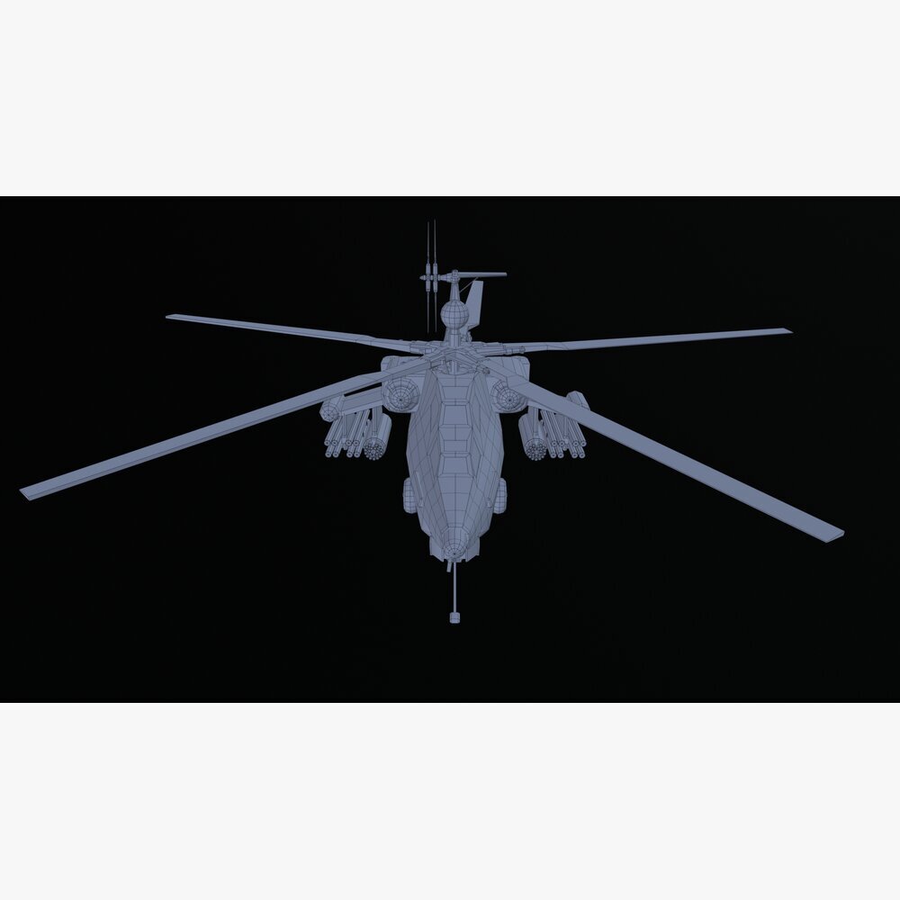 Mi 28 Havoc VR AR Low poly 3D model - Download Helicopter on 3DModels.org