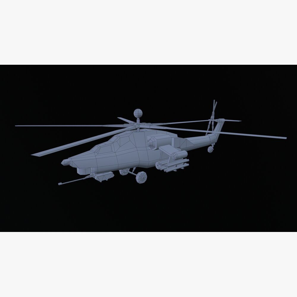 Mi 28 Havoc VR AR Low poly 3D model - Download Helicopter on 3DModels.org