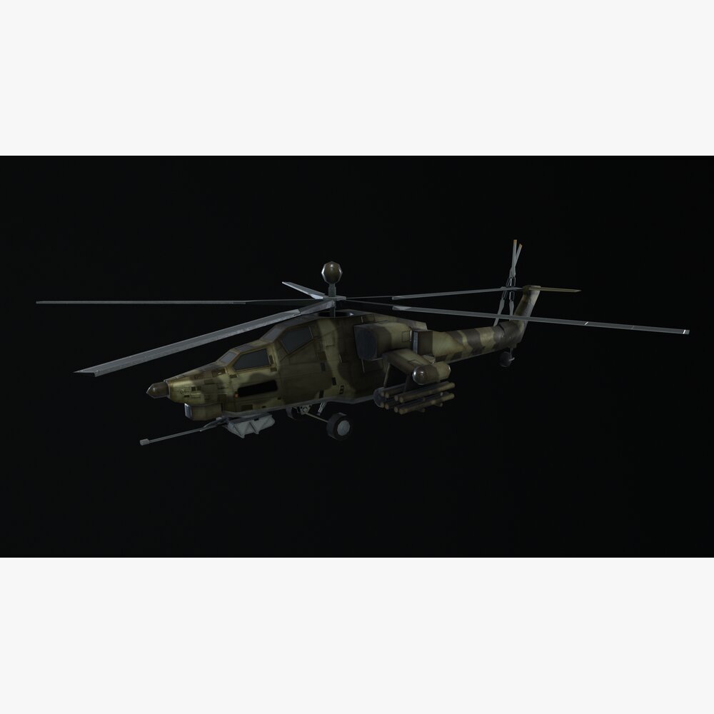 Mi 28 Havoc VR AR Low poly 3D model - Download Helicopter on 3DModels.org