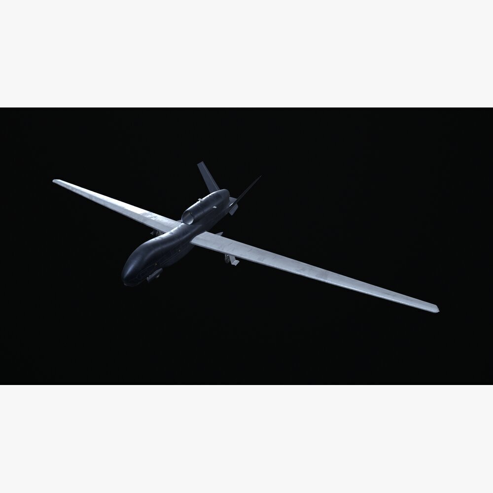 Rq 4 Global Hawk Vr Ar Low Poly 3D model - Download UAV on 3DModels.org