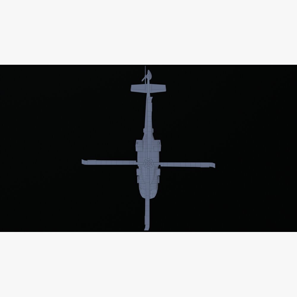 Uh60 Blackhawk Vr Ar Low Poly 3D model - Download Helicopter on ...