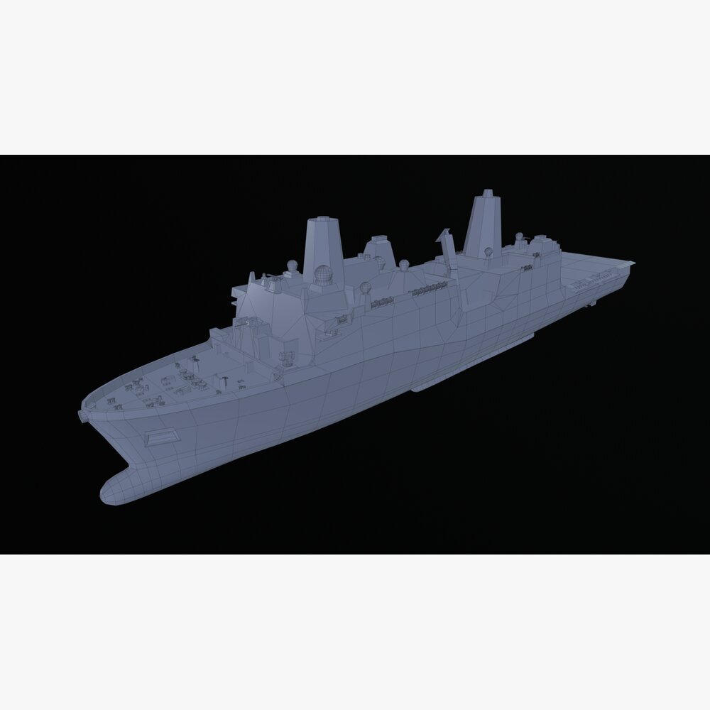 Uss Anchorage Vr Ar Low Poly 3D model - Download Warship on 3DModels.org