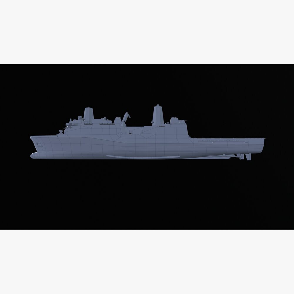 Uss Anchorage Vr Ar Low Poly 3D model - Download Warship on 3DModels.org
