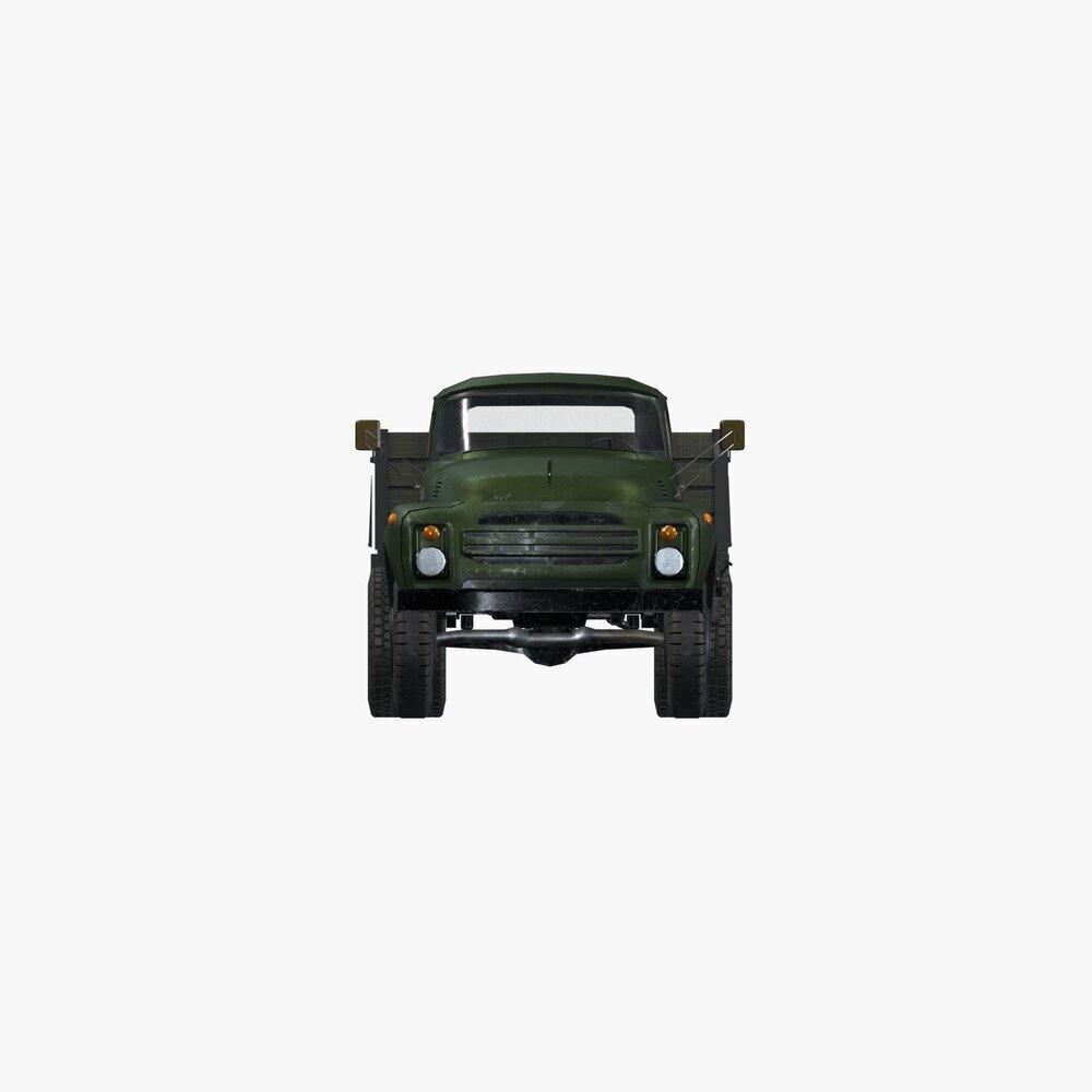 Zil 130 Vr Ar Low Poly 3D model - Download Army Truck on 3DModels.org