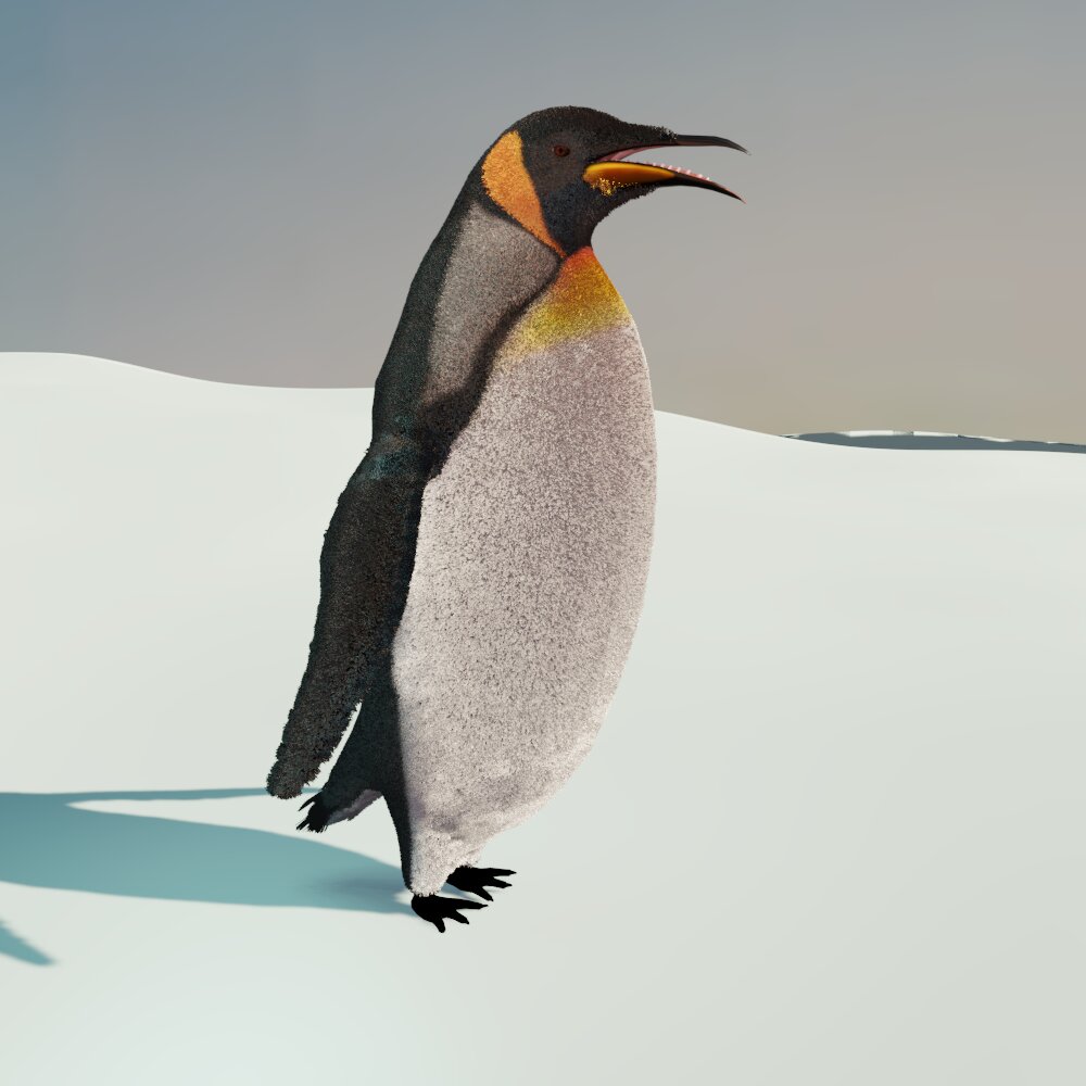 King Penguin 3D model - Download Birds on 3DModels.org