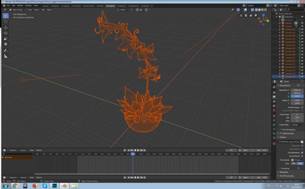 Magical Flower 3D model - Download Flowers on 3DModels.org
